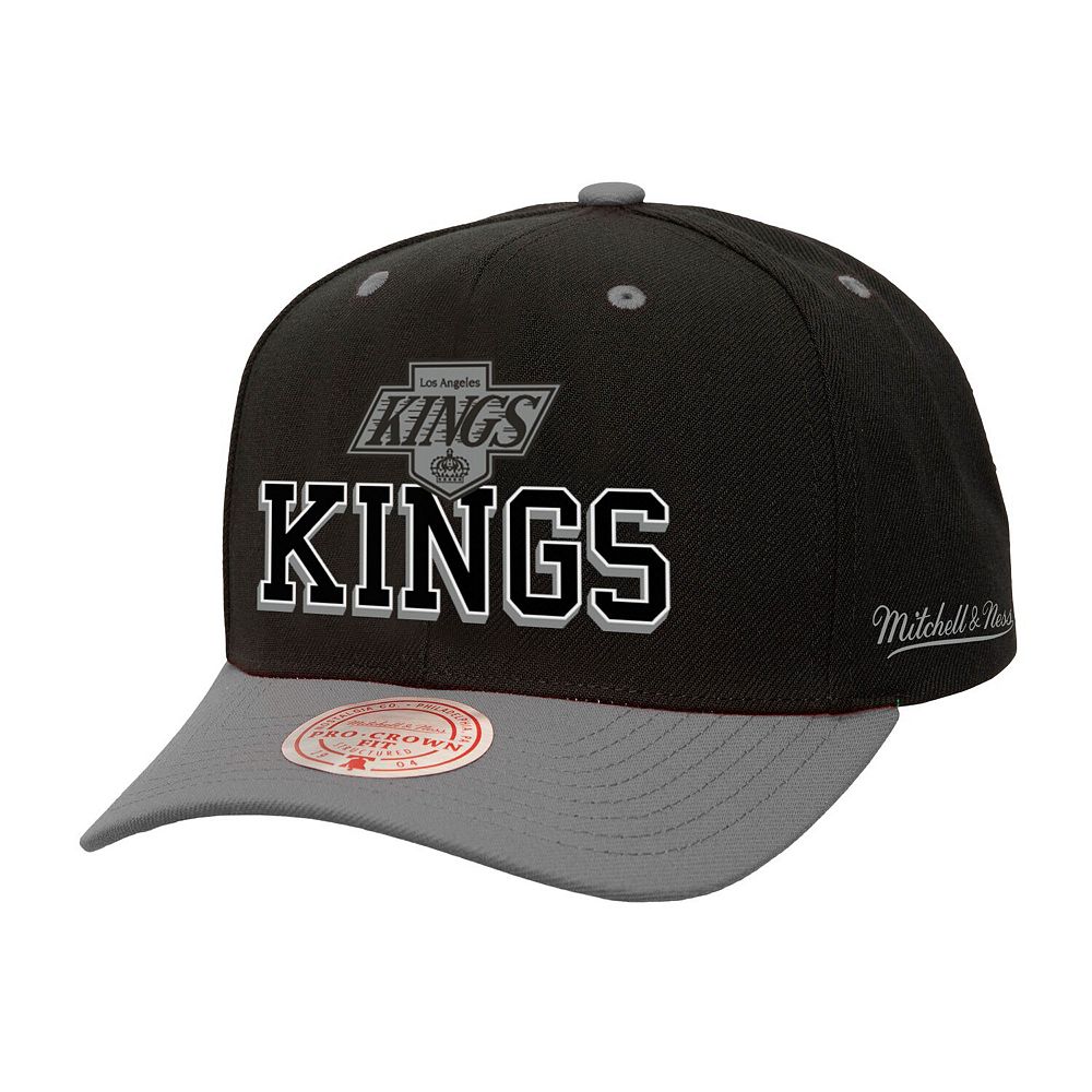 Men's Mitchell & Ness Black/Silver Los Angeles Kings Backside Script ...