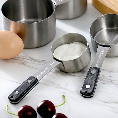 Blakeley 4 Piece Stainless Steel Measuring Cup Set in Dark Gray with ...