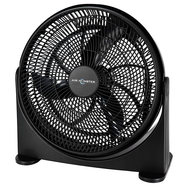 Air Monster 16 Inch Air Circulator 3 Speed Adjustable Angle Floor Fan ...
