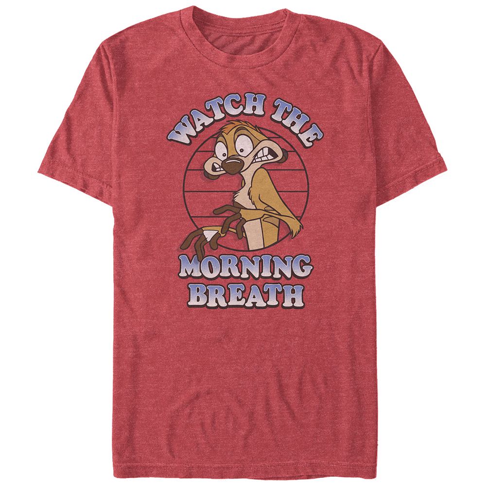 Disney's Lion King Timon Watch The Morning Breath Big & Tall Graphic Tee