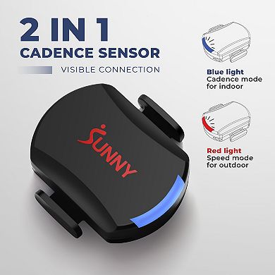Sunny Health & Fitness 2-in-1 Advanced Cadence/RPM + Speed Sensor for ...