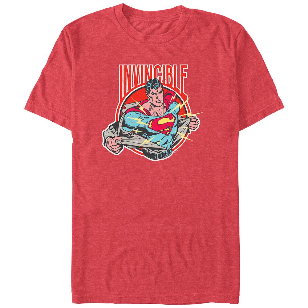 Big & Tall Superman Invincible Graphic Tee