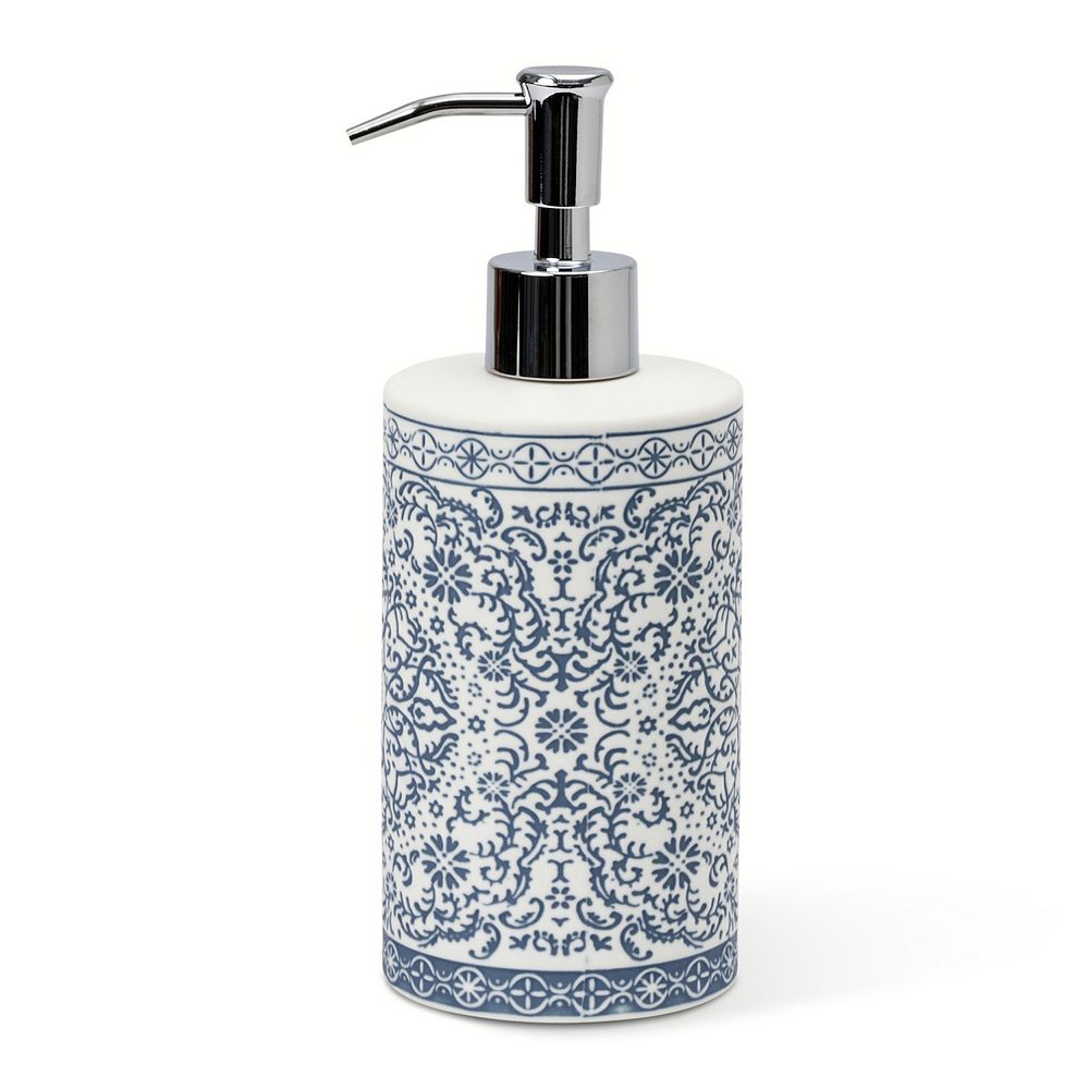 MAISON DE BASE Ceramic Delf Print Soap Dispenser