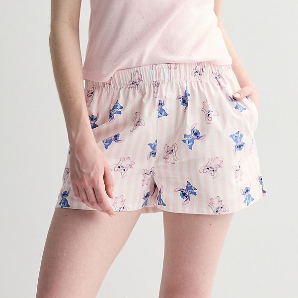 Disney's Lilo & Stitch Juniors' Stitch Print Boxer Shorts