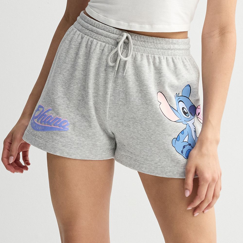 Disney's Lilo & Stitch Juniors Stitch & Angel Ohana Graphic Shorts