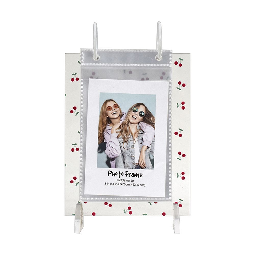 Cherry Pattern Photo Frame with 14 Pockets
