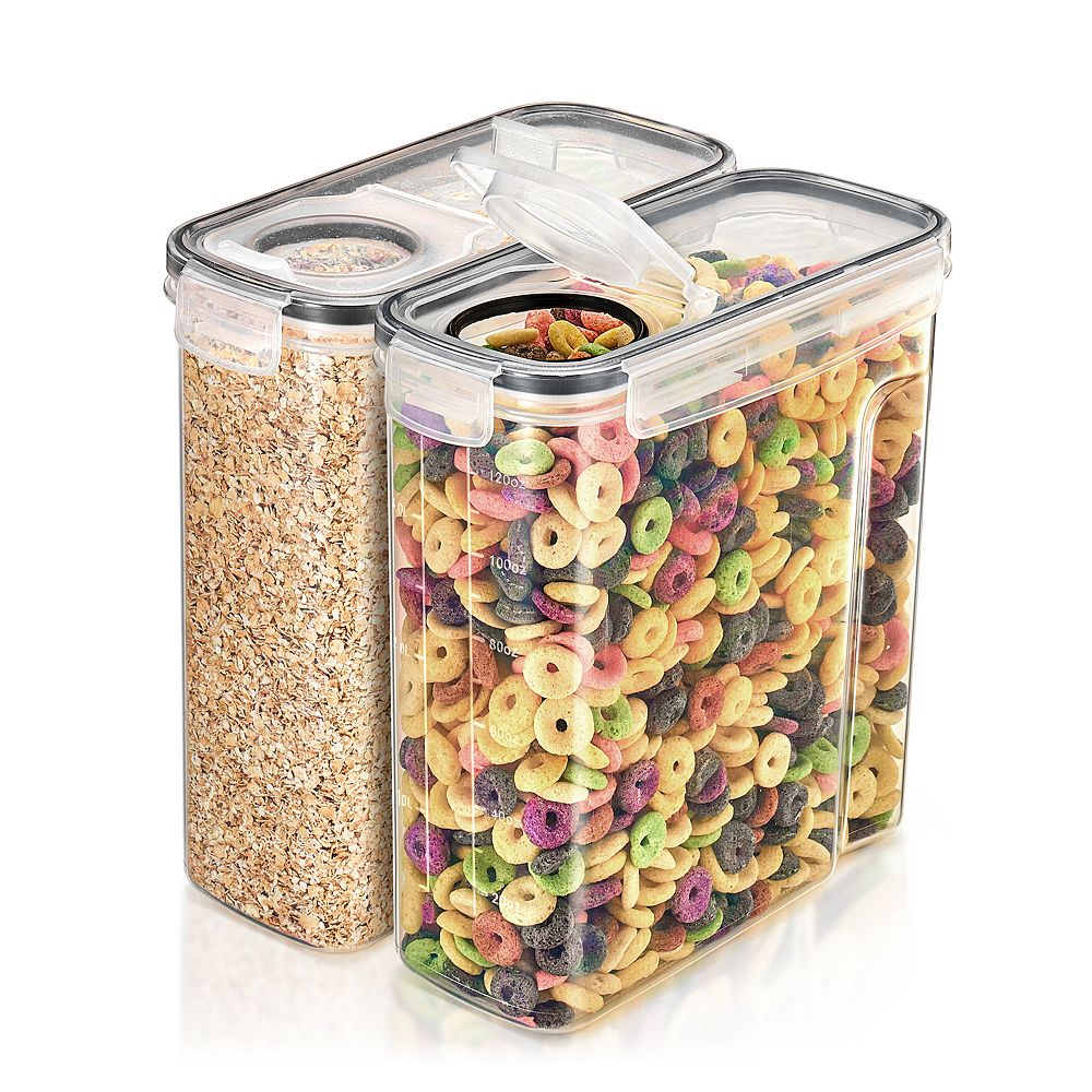 Sorbus 2 Pack Airtight (4L/16.9cups) Food Dispenser Containers - Store ...