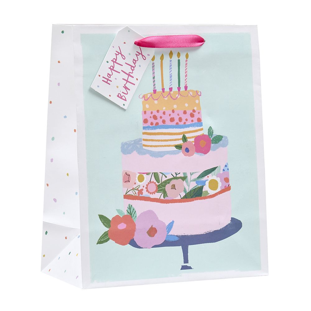 cardfactory Birthday Cake Large Gift bag