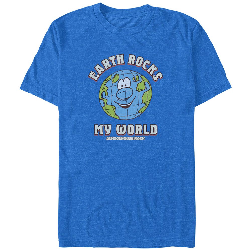 Big & Tall Schoolhouse Rock! Earth Rock My World Graphic Tee