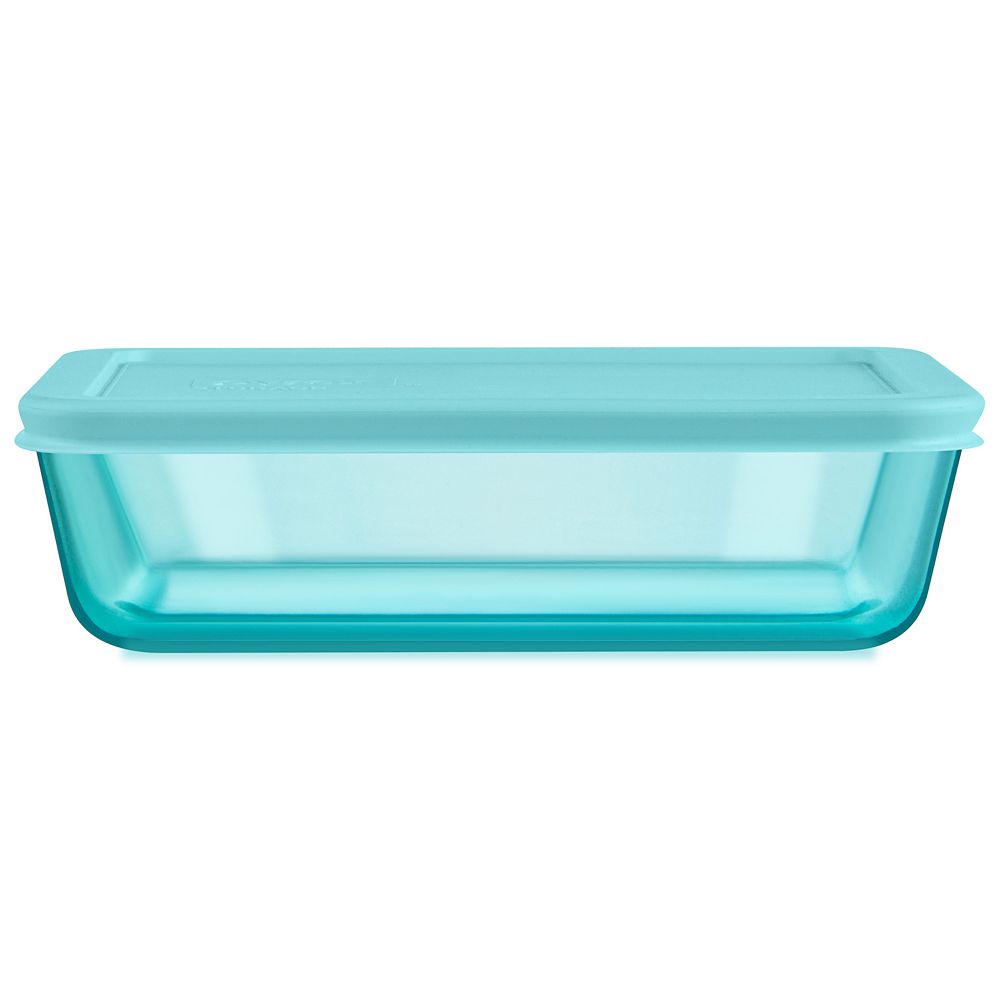 Pyrex 6-cup Rectangle Glass Storage Container with Lid