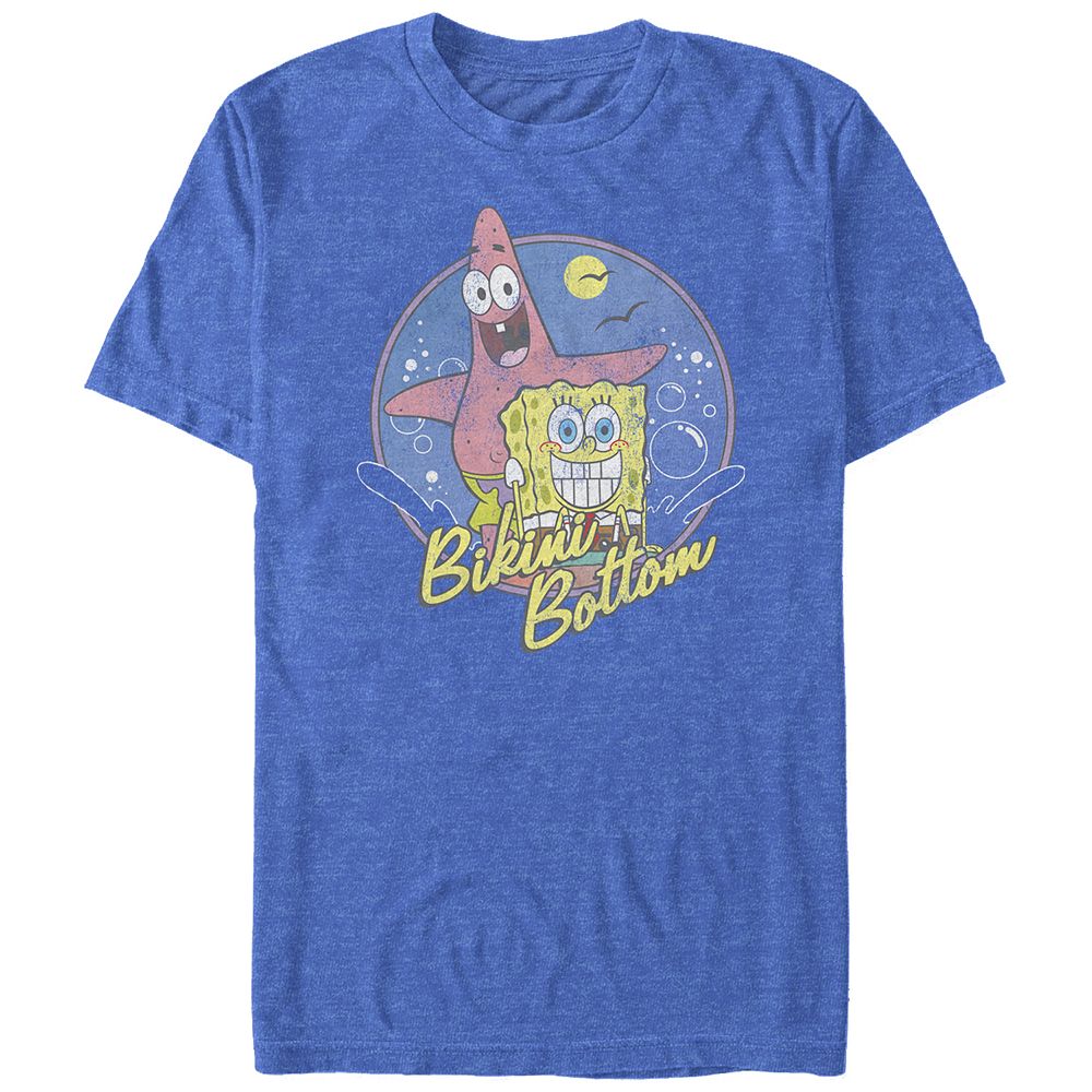 Big & Tall SpongeBob SquarePants Bikini Bottom Surfers Graphic Tee