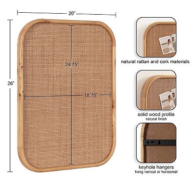 Planche Rattan Wall Pinboard