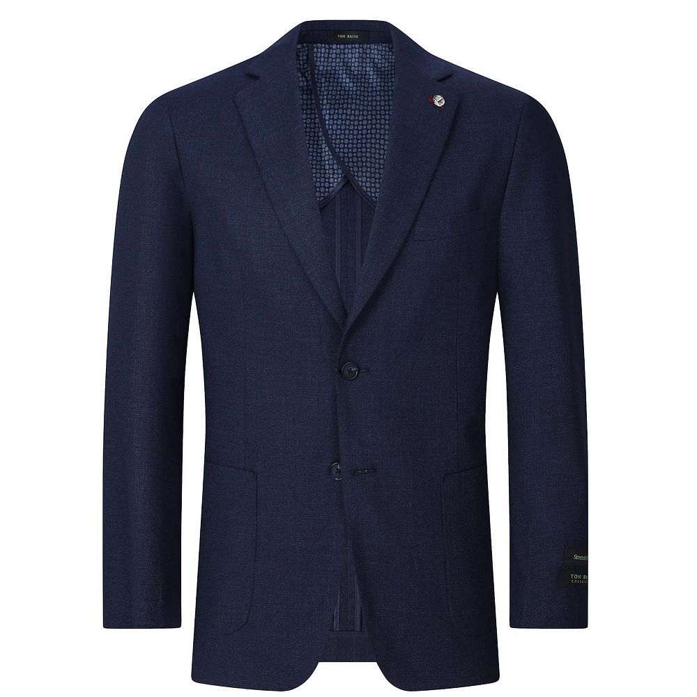 Tom Baine Men Performance solid Stretch Sport Coat