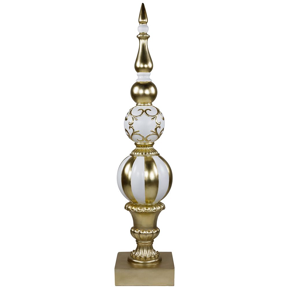 Northlight Gold Tone Ball Finial Commercial Size Christmas Decoration