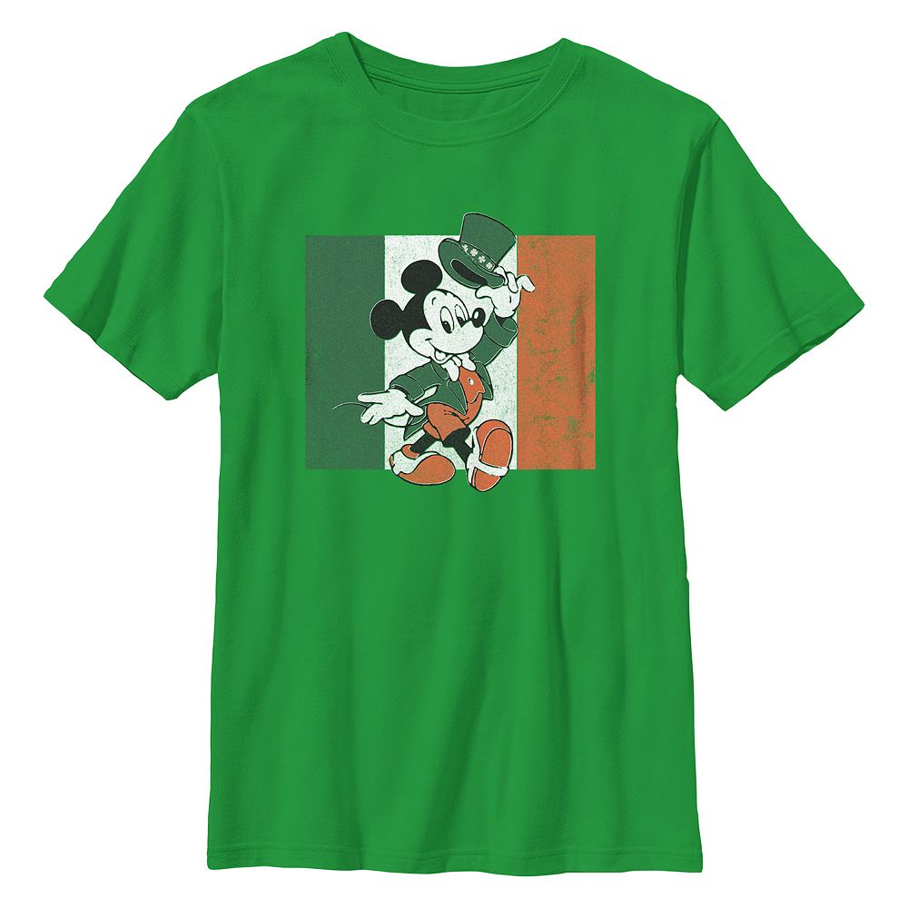 Disney's Mickey Mouse Irish Flag Boys 8-20 Graphic Tee