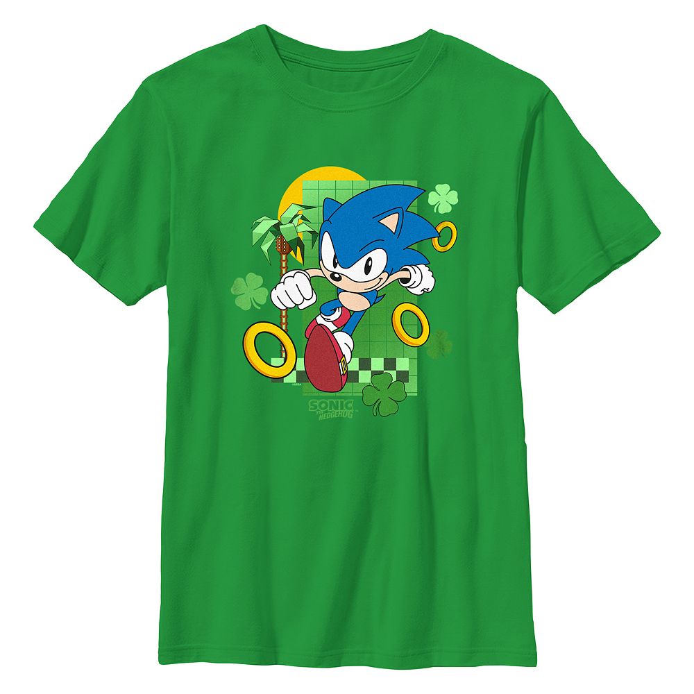 Boys 8-20 Sonic The Hedgehog Running Rings Graphic Tee