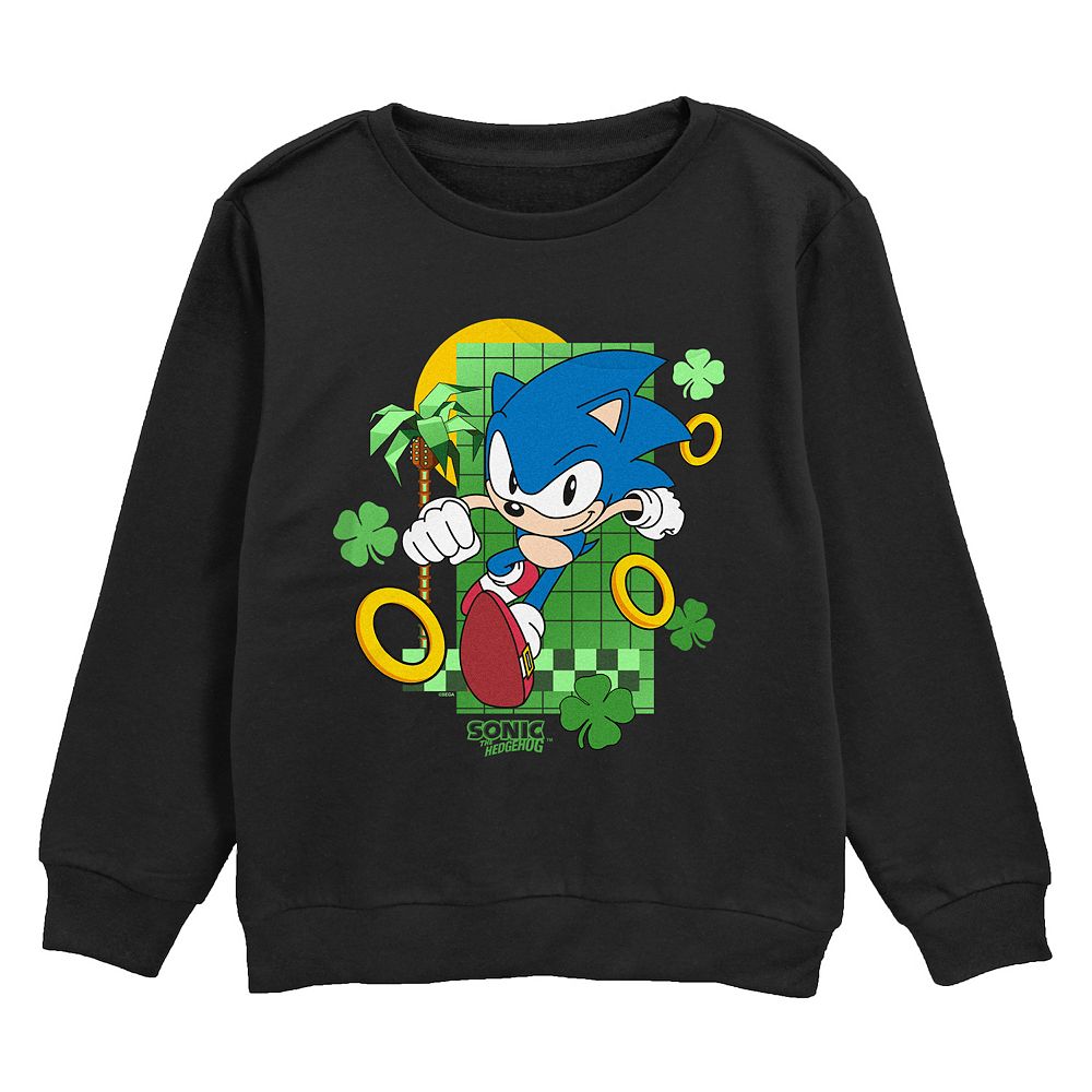 Boys 8-20 Sonic The Hedgehog Running Rings Graphic Fleece