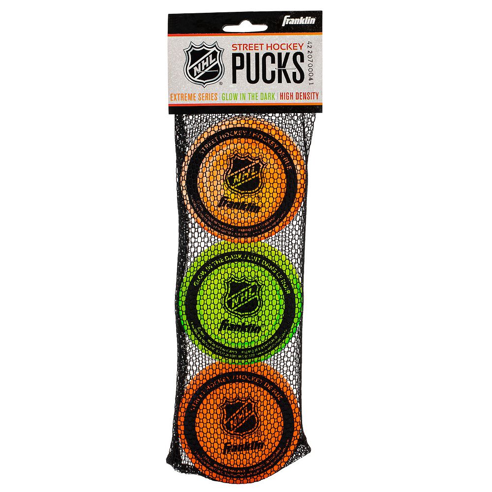 Franklin Sports NHL Street Hockey Puck 3-piece Set