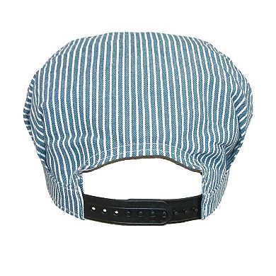 Ctm Kids' Cotton Blue Stripe Train Engineer Cap