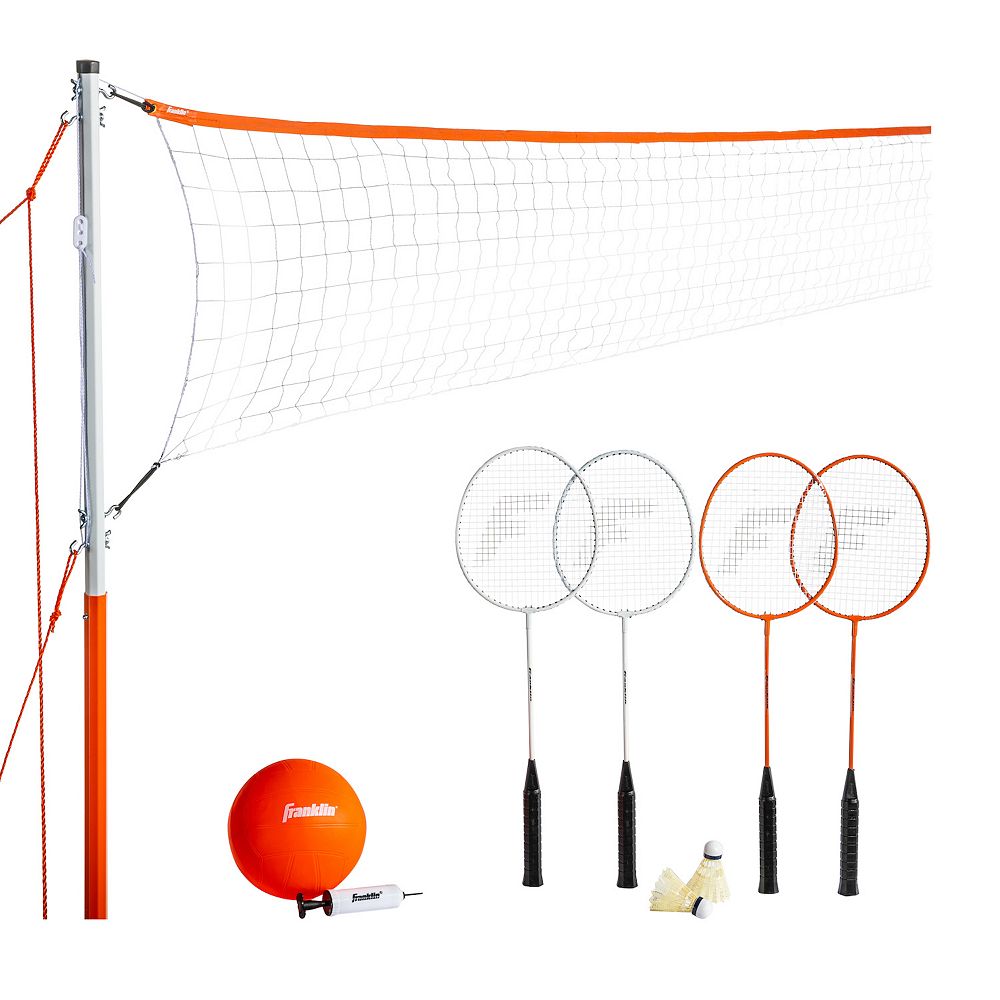 Franklin Sports Starter Badminton & Volleyball Set