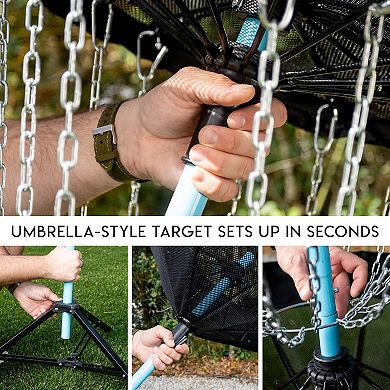 Franklin Sports PDGA Approved Elite Portable Disc Golf Target Basket Set