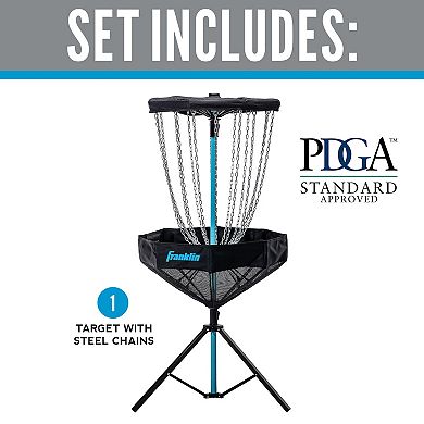 Franklin Sports PDGA Approved Elite Portable Disc Golf Target Basket Set
