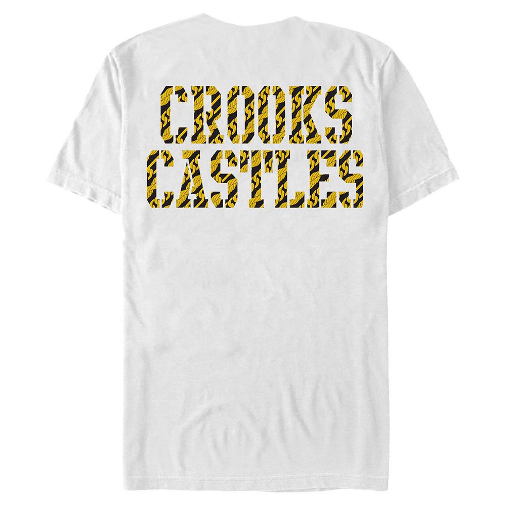 Men's Crooks And Castle Baroque Print Crown Stamp Graphic Tee