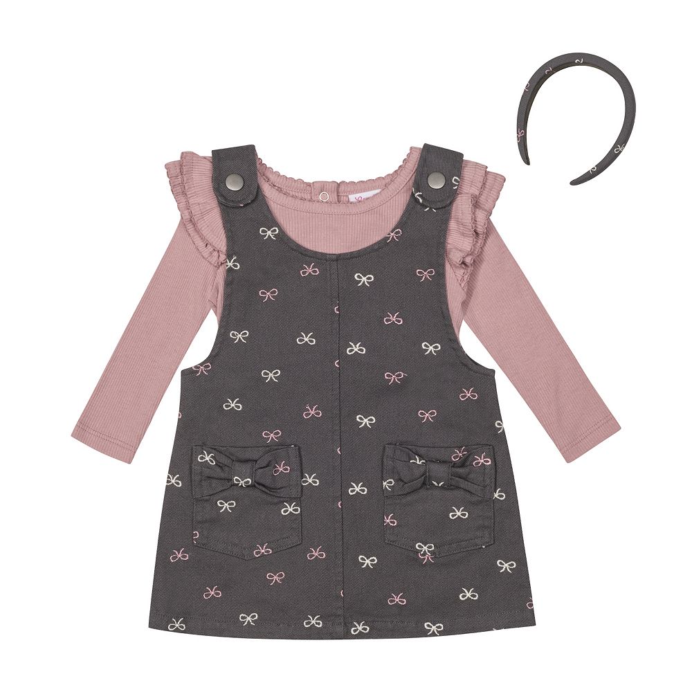 Baby & Toddler Girl Little Lass 3-pc. Long Sleeve Top, Jumper ...