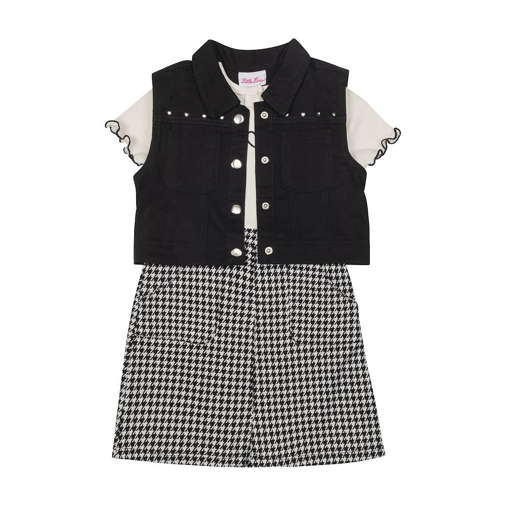 Girls 4-6x Little Lass 2-pc. Vest & Dress Set