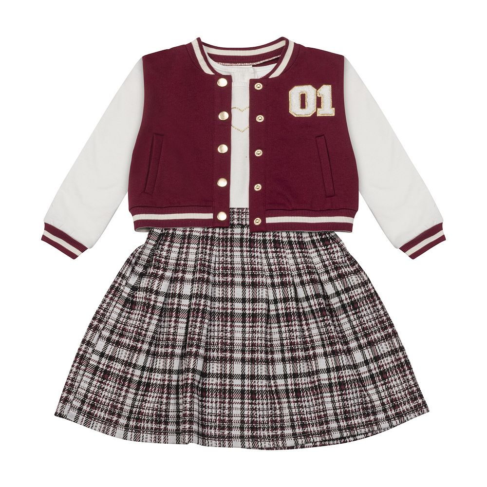 Girls 4-6x Little Lass 2-pc. Jacket & Dress Set