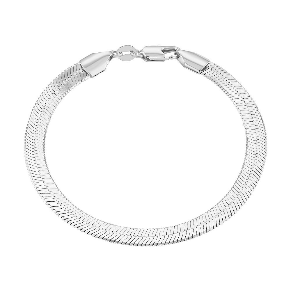 PRIMROSE 6 mm Flat Herringbone Bracelet