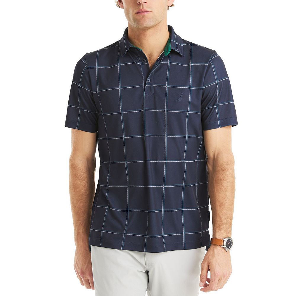 Nautica Printed Classic Fit Button-Down Polo