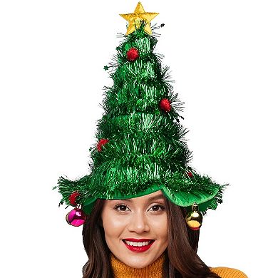 Christmas Tree Hat (3 Pack), Humorous 18” Decorated Christmas Tree Hat