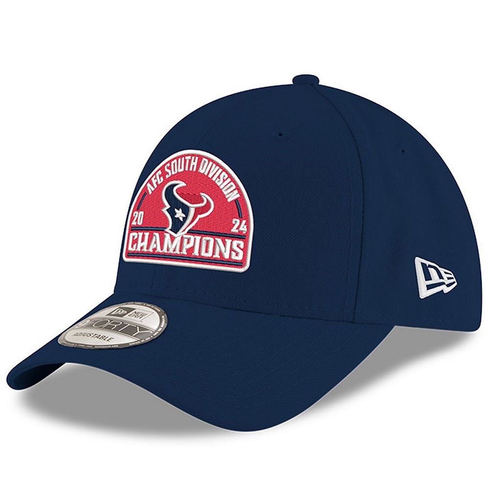 Men's New Era Navy Houston Texans 2024 AFC South Division Champions 9FORTY Adjustable Hat