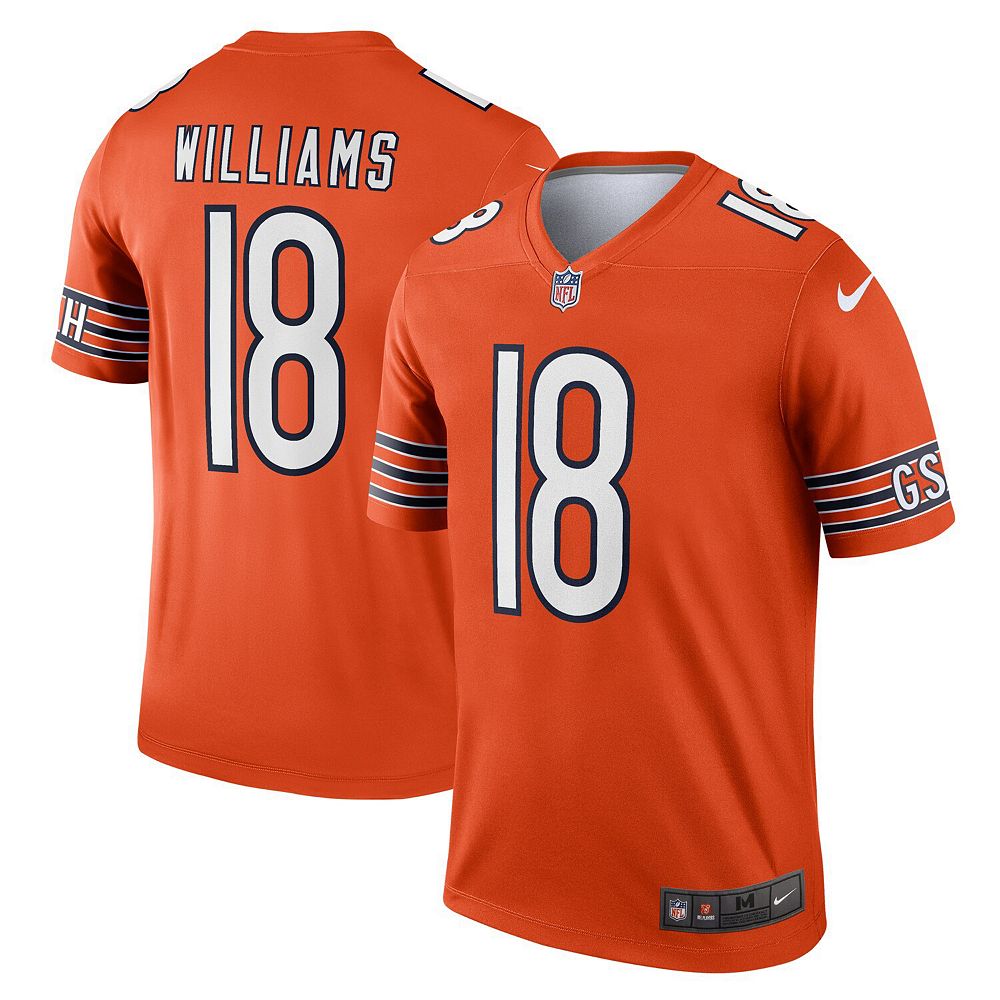 Men's Nike Caleb Williams Orange Chicago Bears Alternate Legend Player ...
