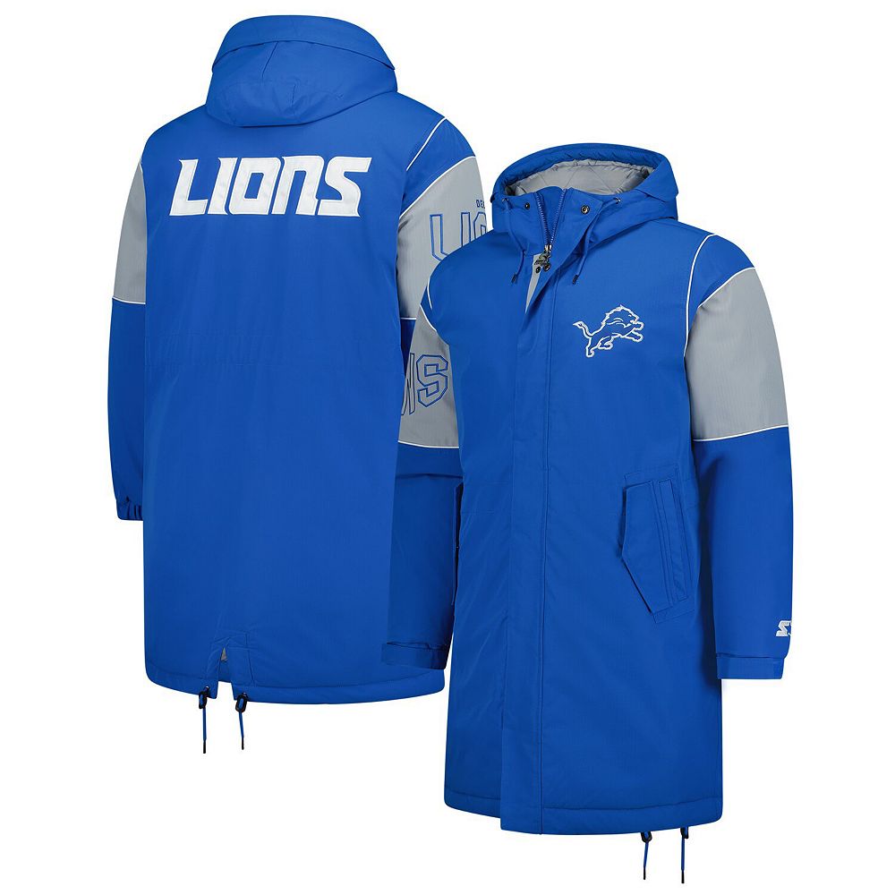 Men's Starter Blue Detroit Lions Dynasty Polyfill Stadium Full-Zip Jacket Men's Starter Blue Detroit Lions Dynasty Polyfill Stadium Full-Zip Jacket
