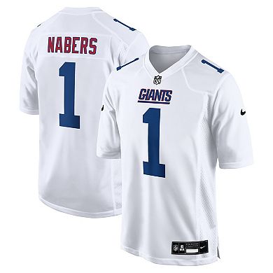 Men's Nike Malik Nabers Tundra White New York Giants Fashion Jersey