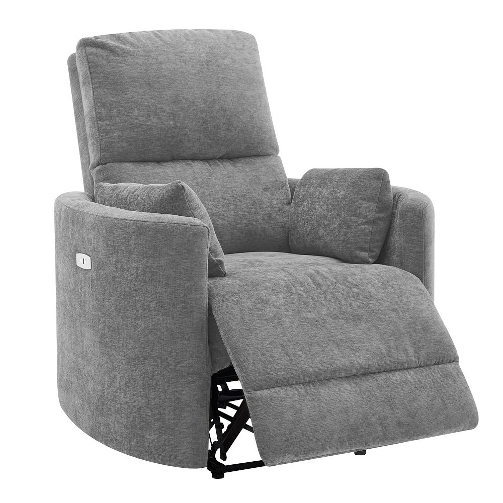 Chenille Power Recliner, 3-position Adjustable Reclining Chair