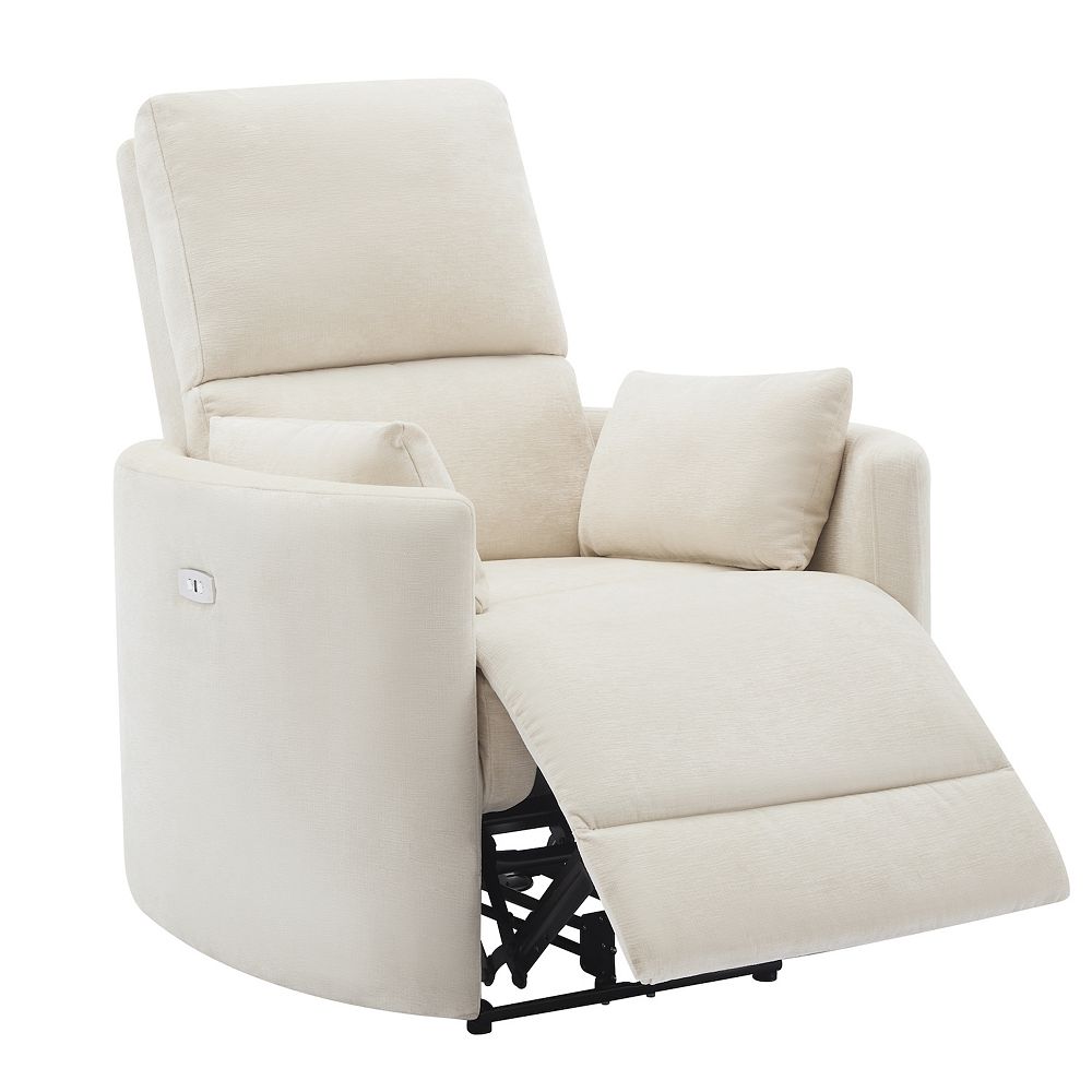 Chenille Power Recliner, 3-position Adjustable Reclining Chair