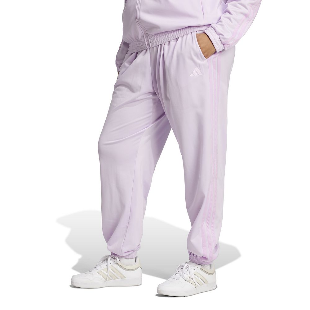 Plus Size adidas 3-Stripe Tricot Sportswear Track Pants