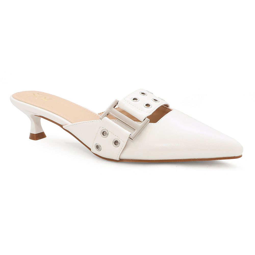 Yoki Kitya-08 Women's Open Back Pointed Pumps