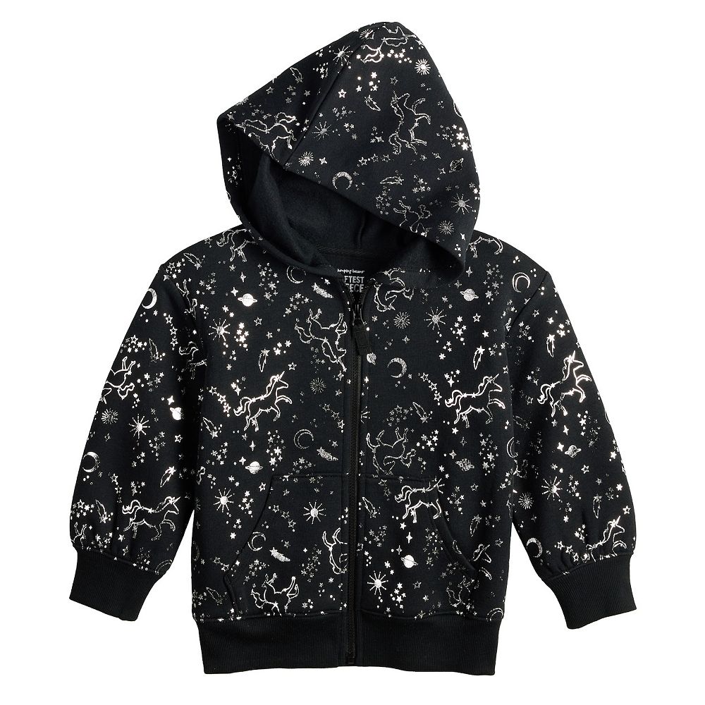Baby & Toddler Girl Jumping Beans® Core Fleece Zip Hoodie