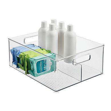 iDesign Linus Divided Stackable Storage Bin
