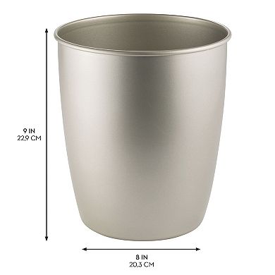 iDesign Hamilton Wastebasket Trash Can - Satin
