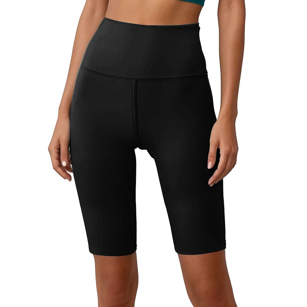 Women's Tummy Control Long Bike Swim Shorts