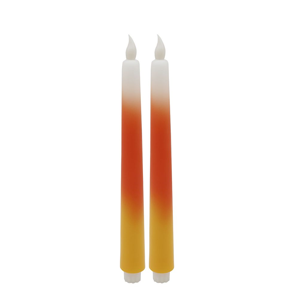 Celebrate Together™ Halloween Set of 2 LED Candy Corn Taper Candles