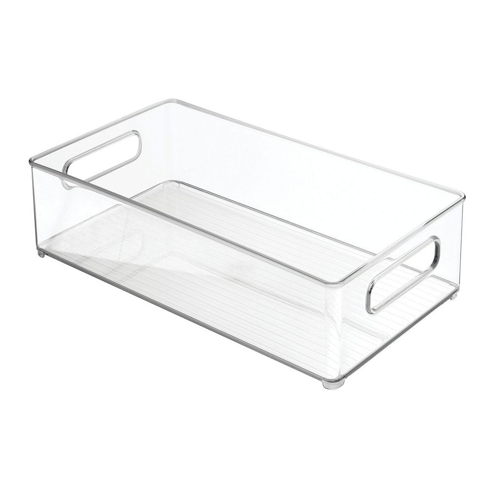 iDesign Stackable Bathroom Storage Bin with Handles – Linus Collection ...