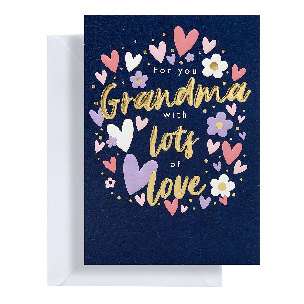 Card Factory "For You Grandma With Lots of Love" Mother’s Day Greeting Card