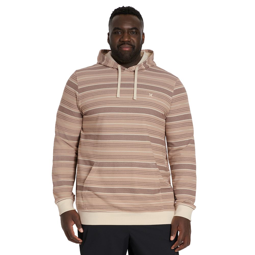 Big & Tall Hurley Stripe Terry Pullover Hoodie