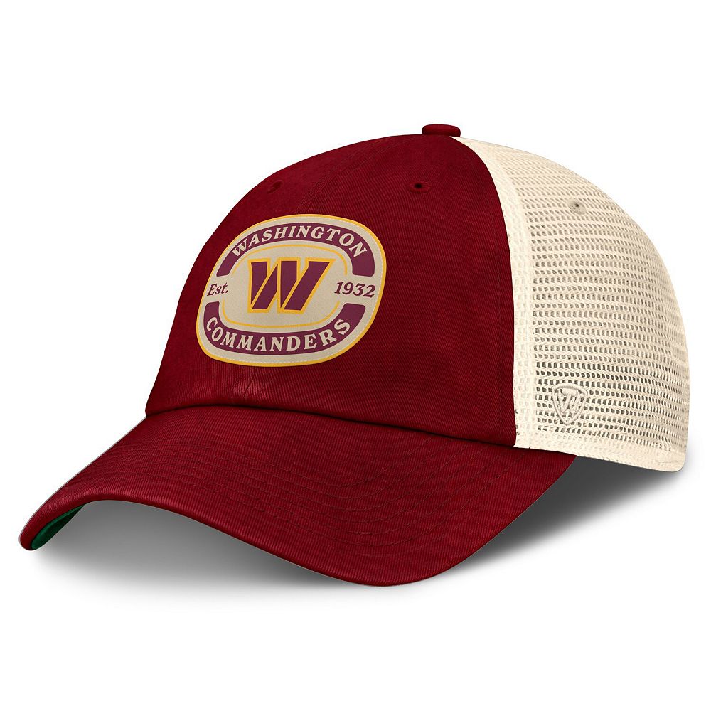 Men's Top of the World Burgundy Washington Commanders Team Patch ...